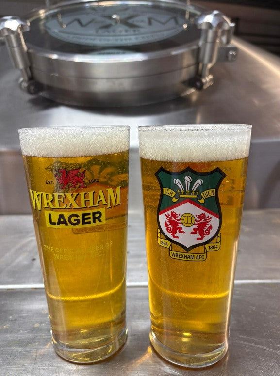 WAFC Co-Branded Pint Glass – Wrexham Lager