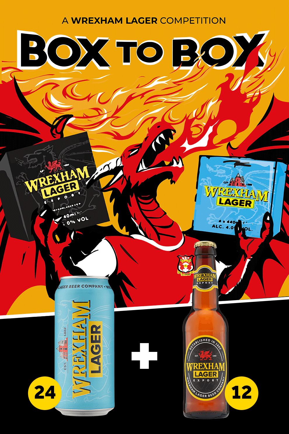 Wrexham Lager. Impeccably balanced award-winning beers brewed in Wales