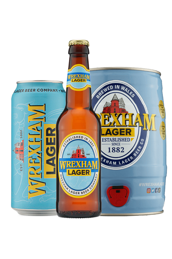 Wrexham Lager. Impeccably balanced award-winning beers brewed in Wales