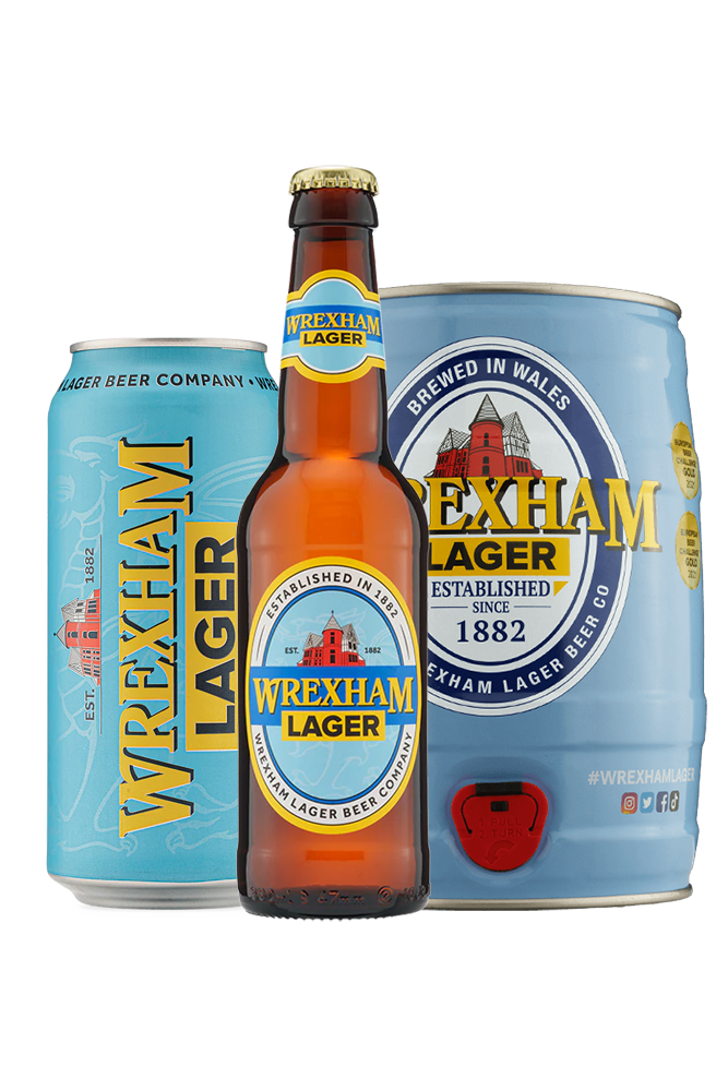 Wrexham Lager. Impeccably balanced award-winning beers brewed in Wales